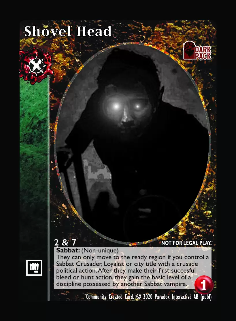 Shovel Head - Custom Card - Black Chantry Productions | VTES Community ...