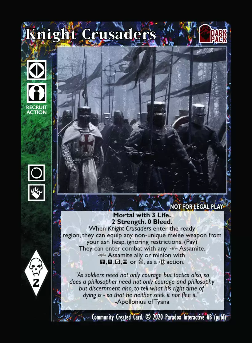 Knight Crusaders - Custom Card - Black Chantry Productions | VTES ...