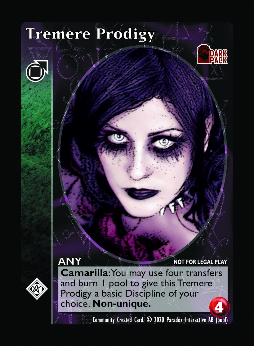 Tremere Prodigy - Custom Card - Black Chantry Productions | VTES ...
