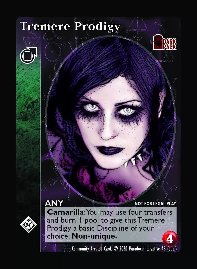 Tremere Prodigy - Custom Card - Black Chantry Productions | VTES ...