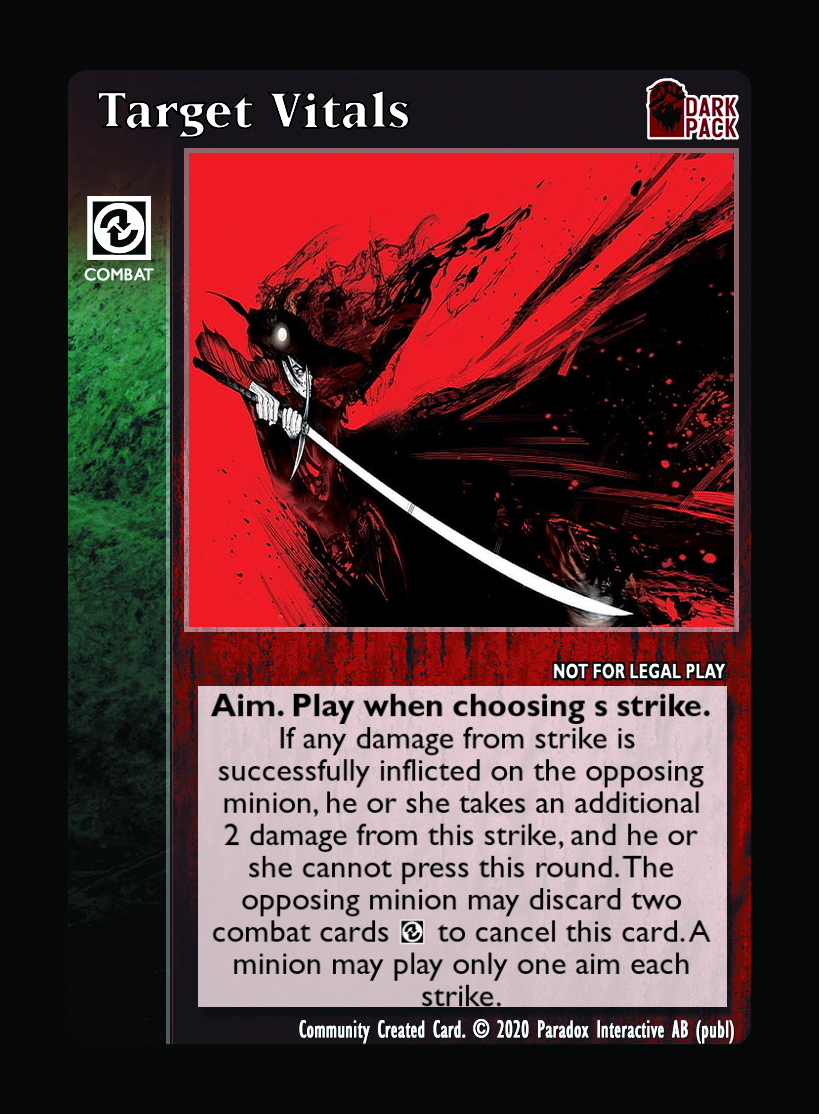 Target Vitals - Custom Card - Black Chantry Productions | VTES ...