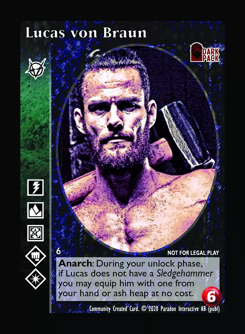 Lucas Von Braun - Custom Card - Black Chantry Productions | VTES ...