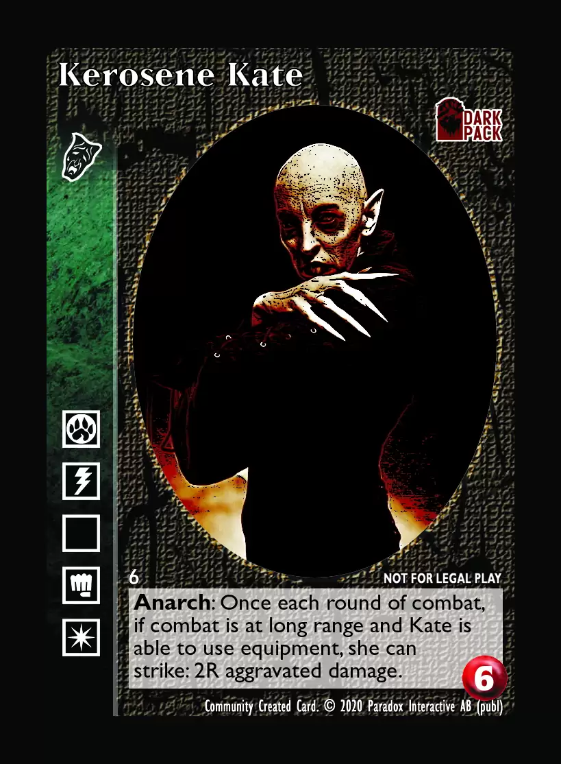 Kerosene Kate - Custom Card - Black Chantry Productions | VTES ...