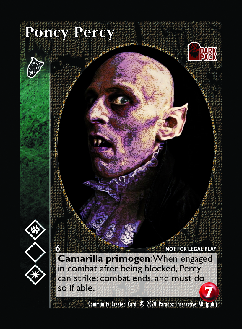 Poncy Percy - Custom Card - Black Chantry Productions | VTES Community ...