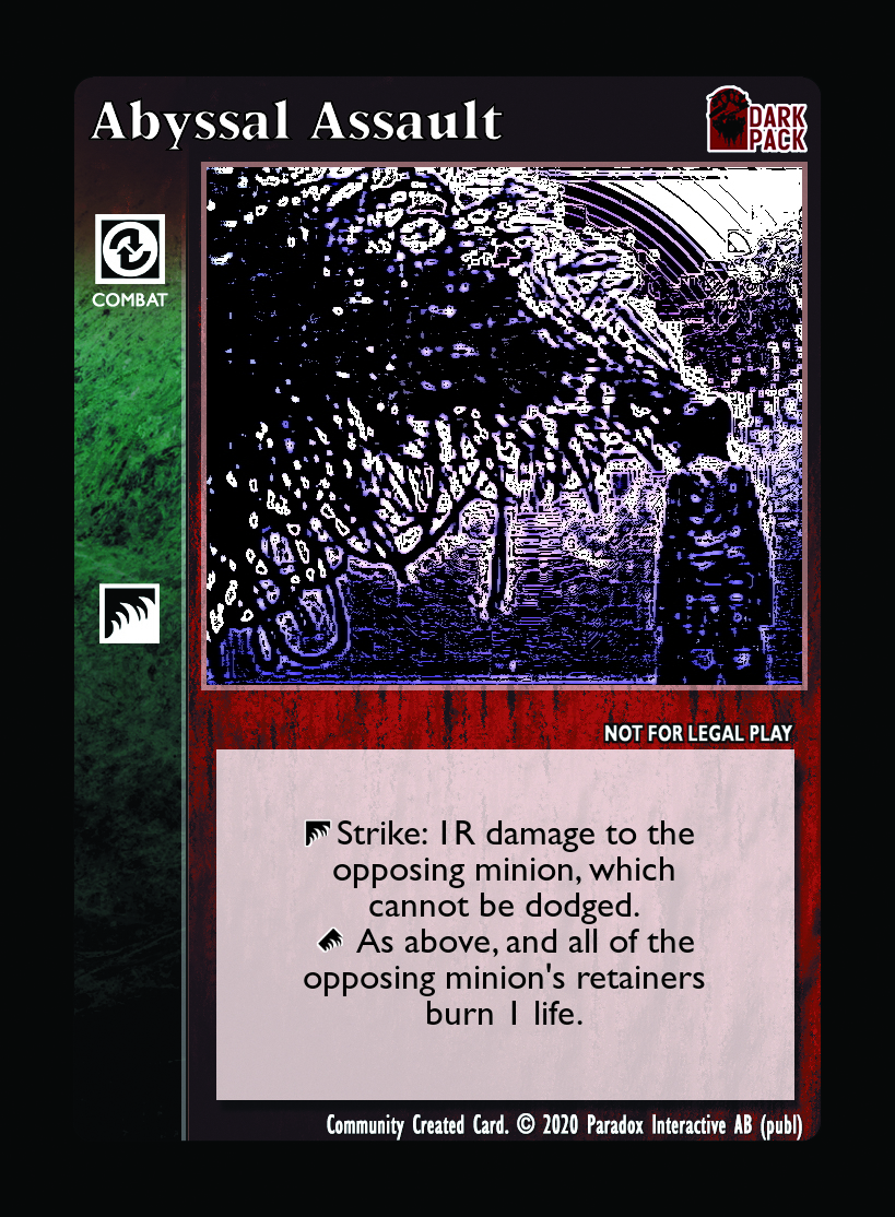 Abyssal Assault - Custom Card - Black Chantry Productions | VTES ...