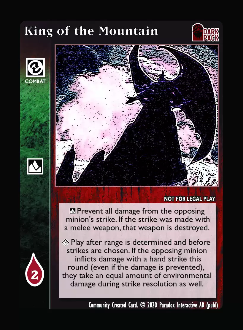 King Of The Mountain - Custom Card - Black Chantry Productions | VTES ...