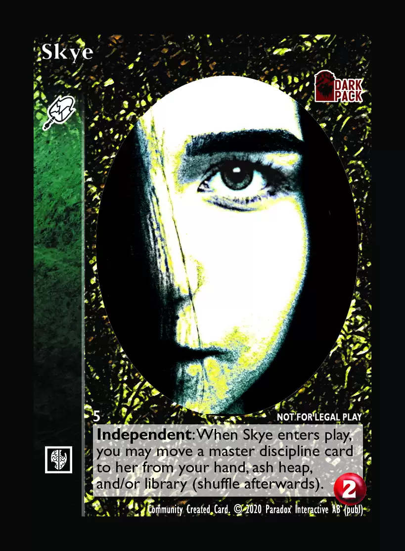 Skye - Custom Card - Black Chantry Productions | VTES Community Cards ...