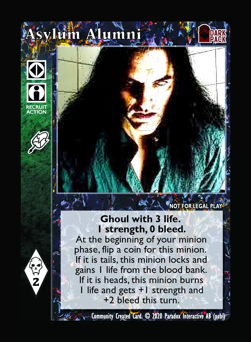Asylum Alumni - Custom Card - Black Chantry Productions | VTES ...