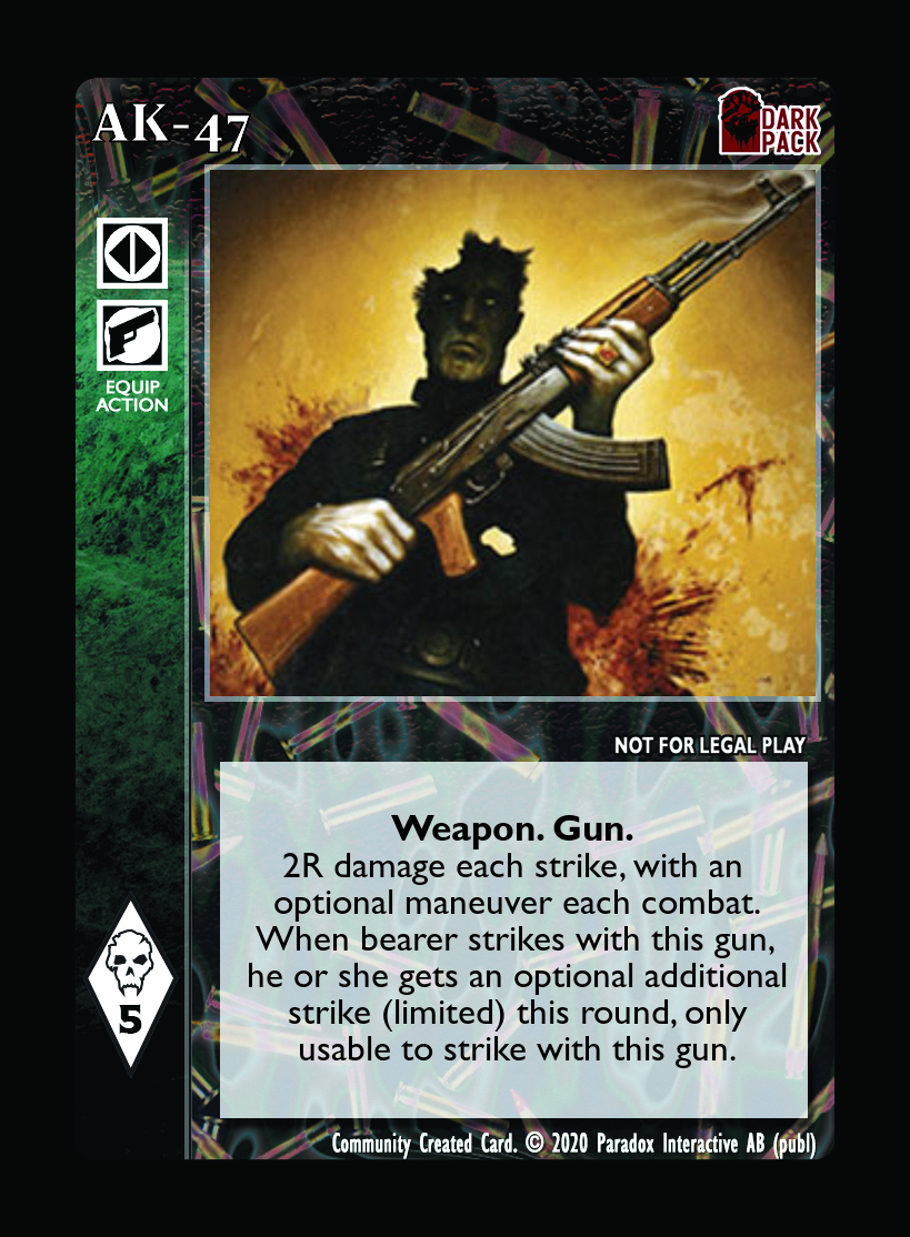 Ak-47 - Custom Card - Black Chantry Productions | VTES Community Cards ...