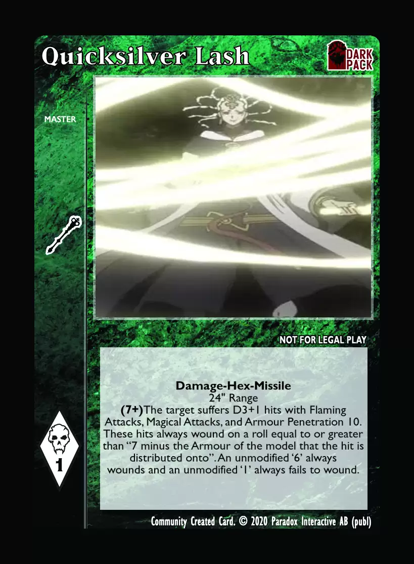 Quicksilver Lash - Custom Card - Black Chantry Productions | VTES ...