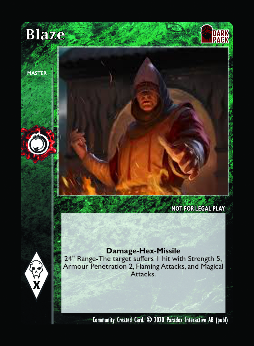 Blaze - Custom Card - Black Chantry Productions | VTES Community Cards ...