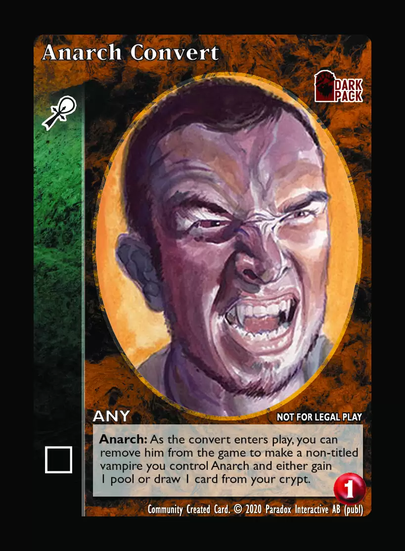 Anarch Convert - Custom Card - Black Chantry Productions | VTES ...