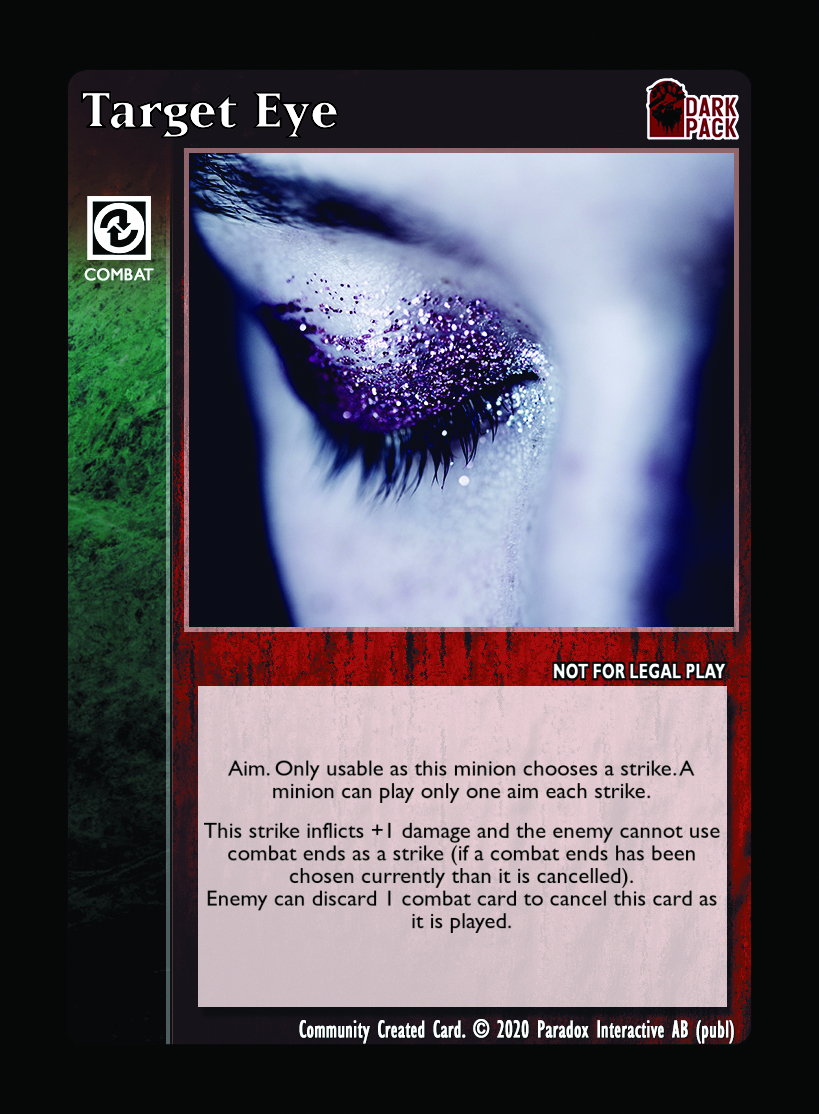 Target Eye - Custom Card - Black Chantry Productions | VTES Community ...