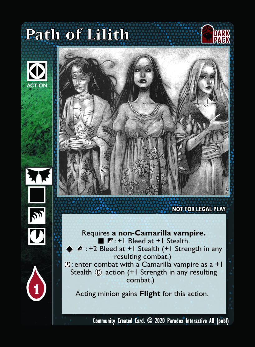 Path Of Lilith - Custom Card - Black Chantry Productions | VTES ...