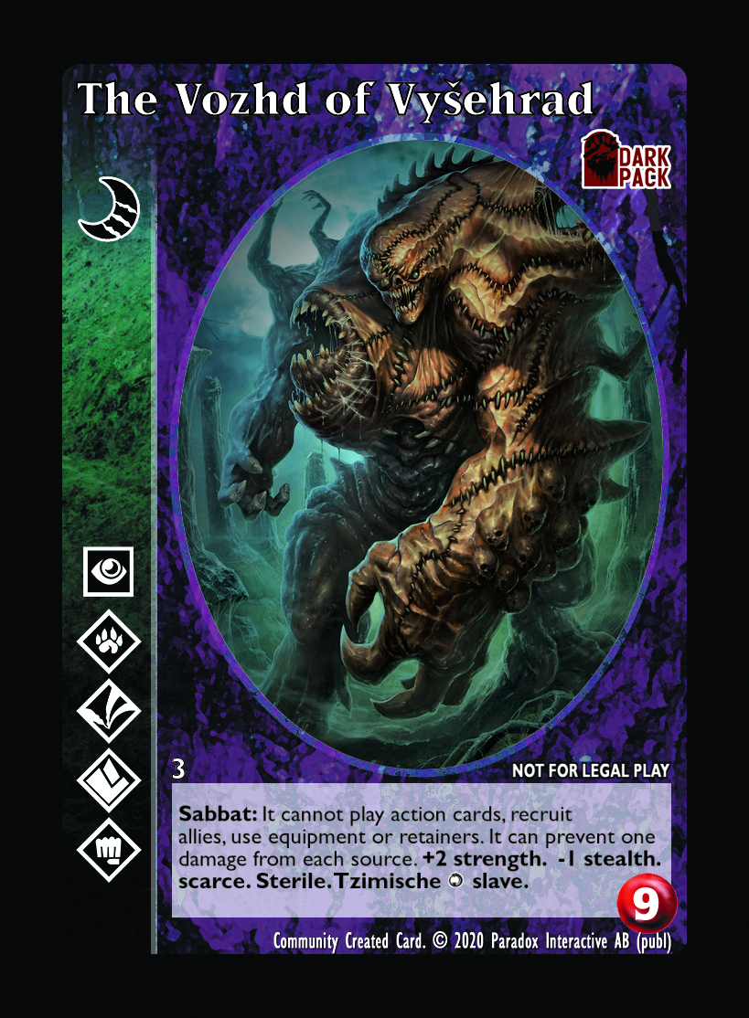The Vozhd Of Vyšehrad - Custom Card - Black Chantry Productions | VTES ...