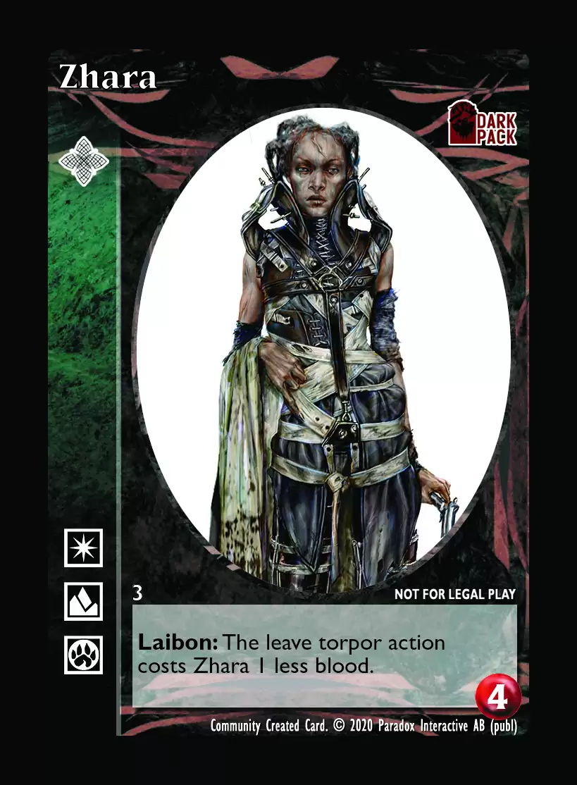 Zhara - Custom Card - Black Chantry Productions | VTES Community Cards ...