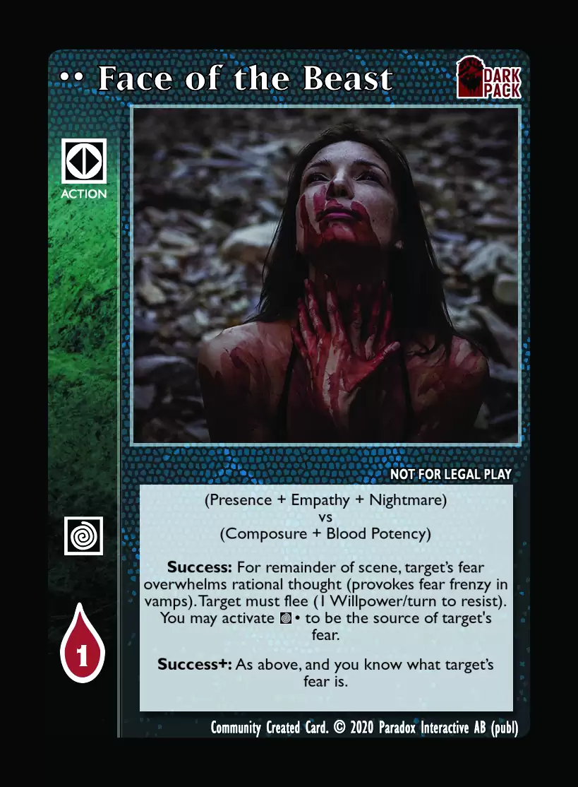 Face Of The Beast - Custom Card - Black Chantry Productions | VTES ...