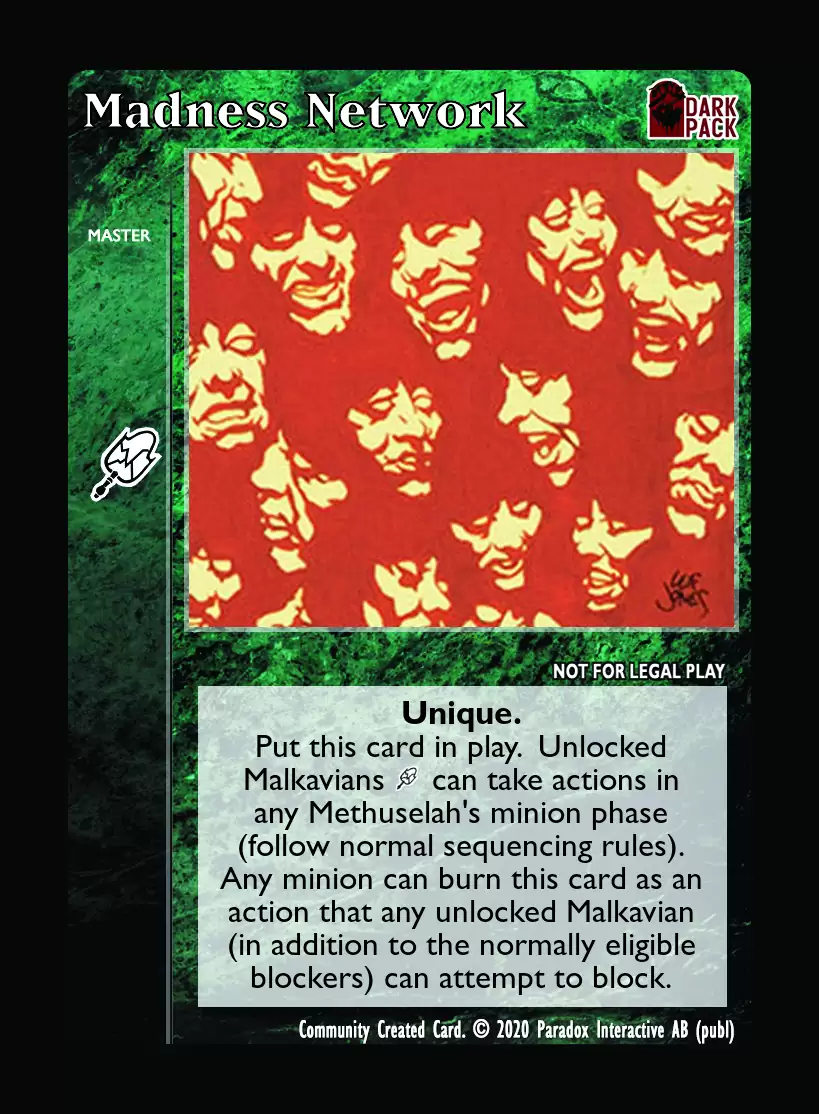 Madness Network - Custom Card - Black Chantry Productions | VTES ...