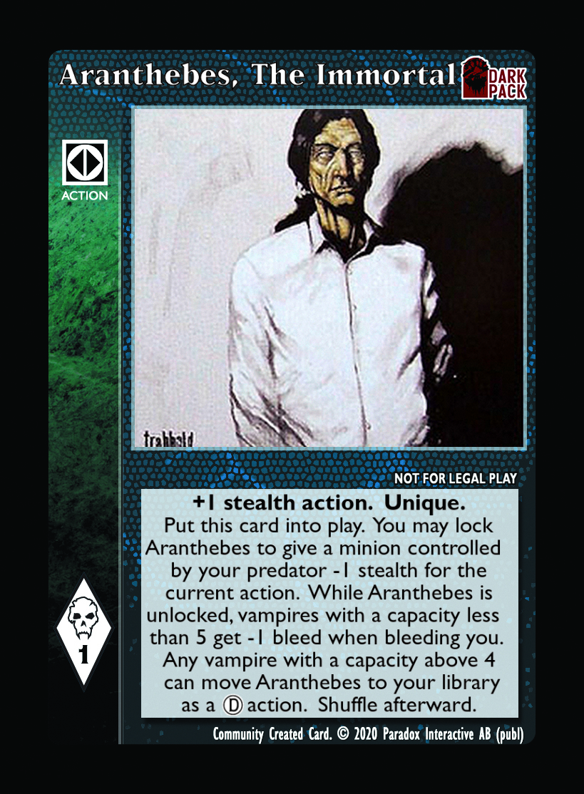 Aranthebes, The Immortal - Custom Card - Black Chantry Productions ...