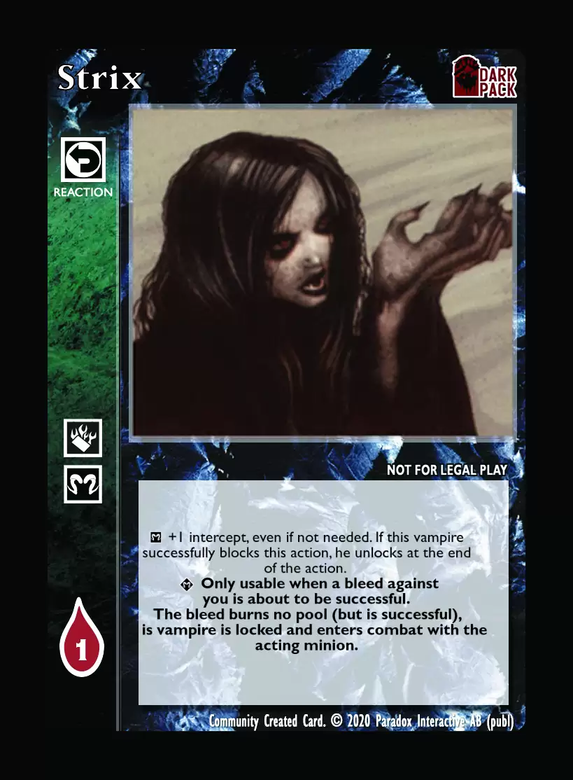 Strix - Custom Card - Black Chantry Productions | VTES Community Cards ...