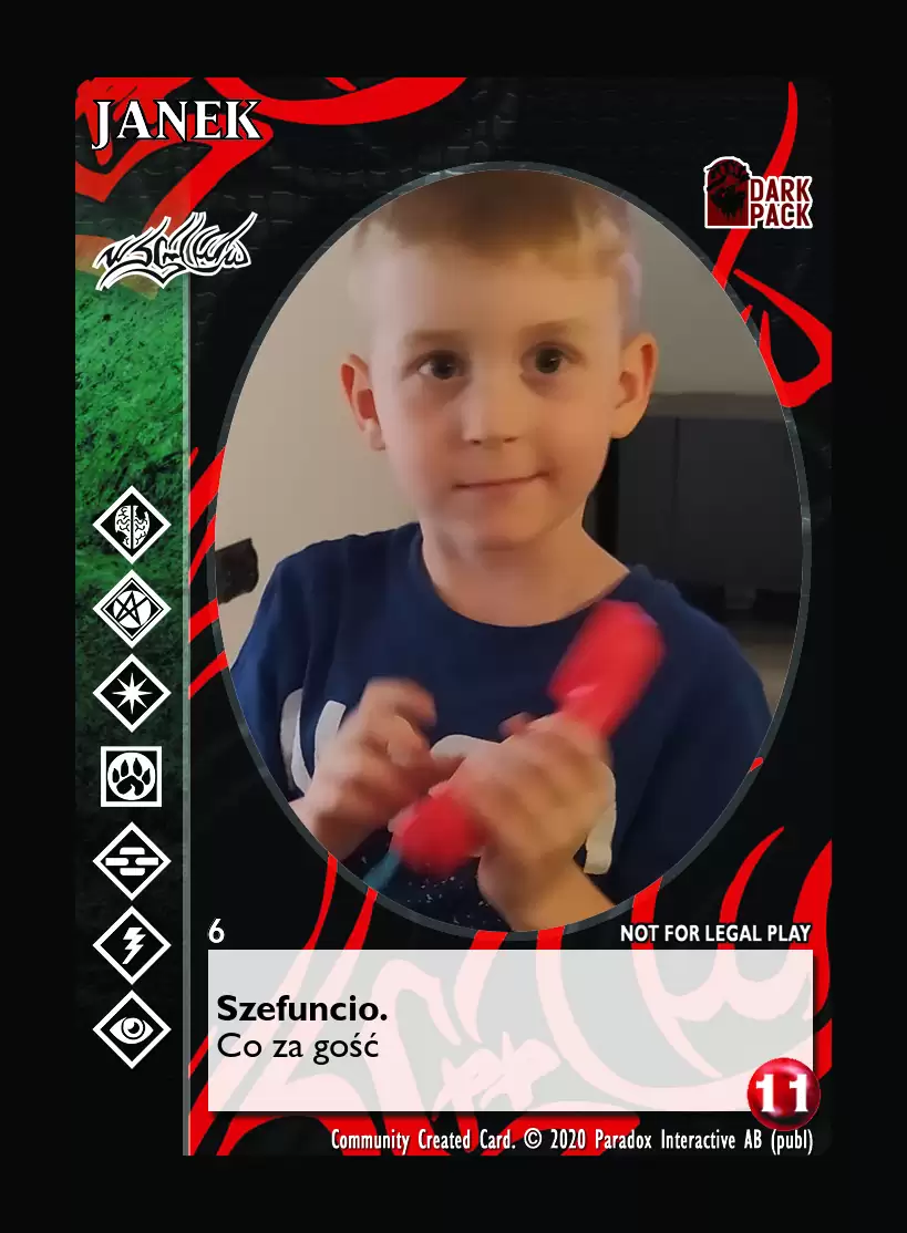Janek - Custom Card - Black Chantry Productions | VTES Community Cards ...