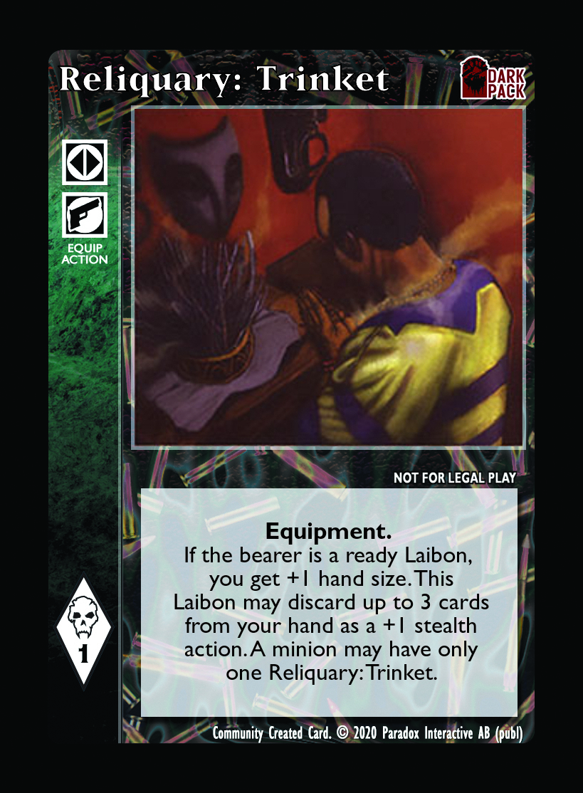 Reliquary: Trinket - Custom Card - Black Chantry Productions | VTES ...