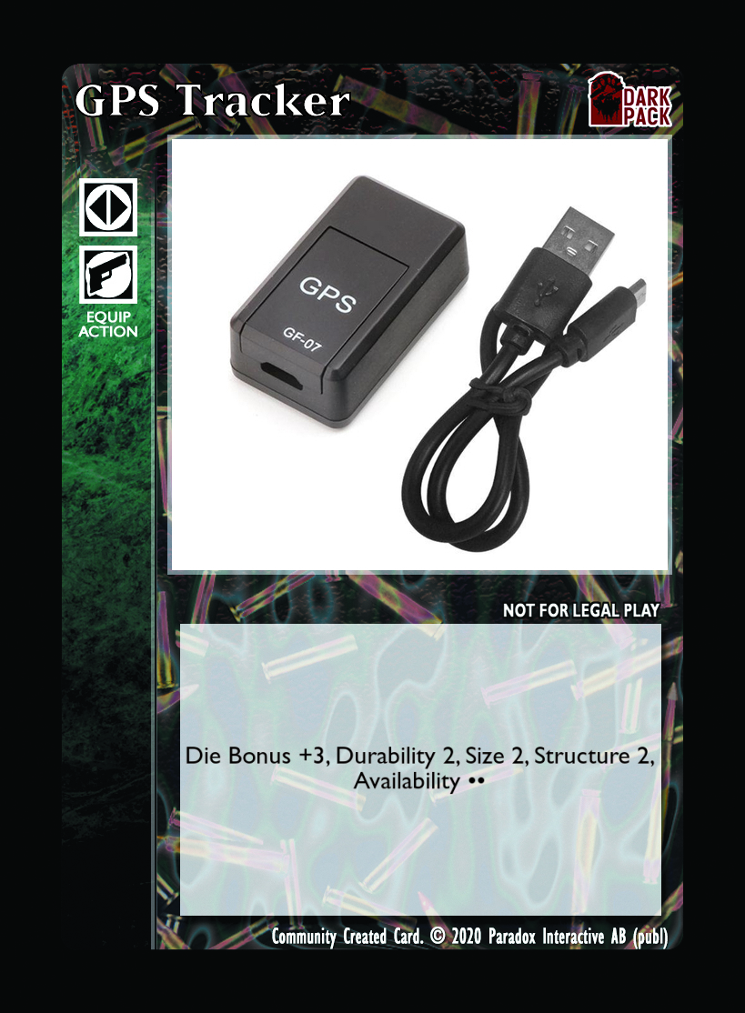 Gps Tracker - Custom Card - Black Chantry Productions | VTES Community ...