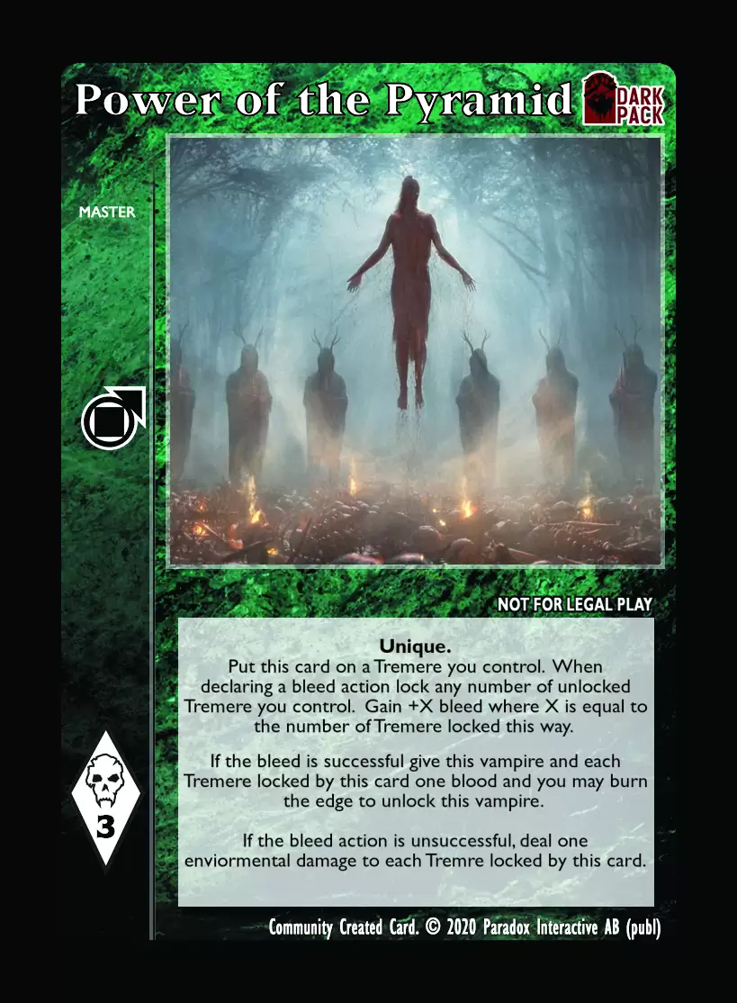 Power Of The Pyramid - Custom Card - Black Chantry Productions | VTES ...
