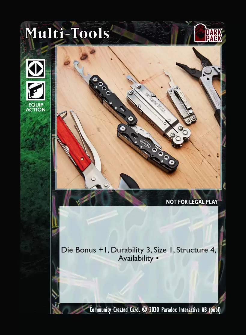 Multi-tools - Custom Card - Black Chantry Productions | VTES Community ...