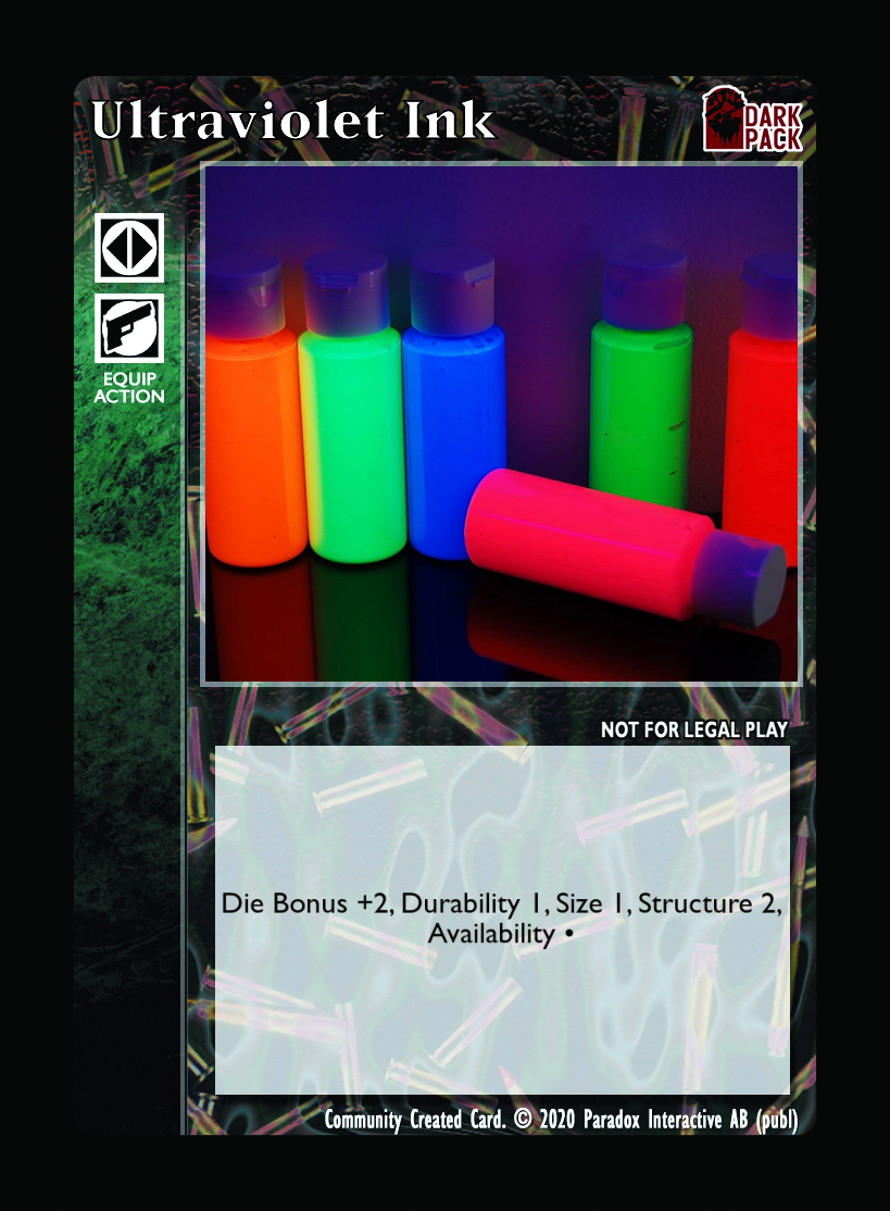 Ultraviolet Ink - Custom Card - Black Chantry Productions | VTES ...