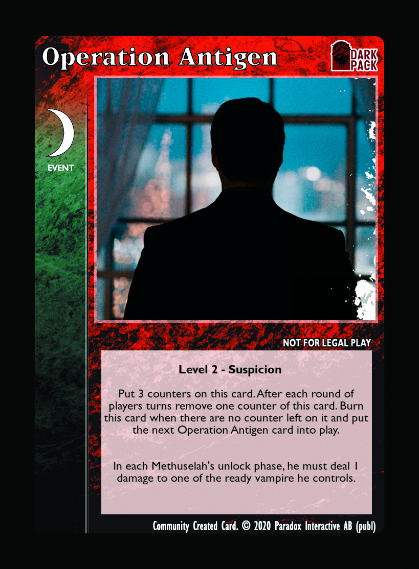 Operation Antigen - Custom Card - Black Chantry Productions | VTES ...