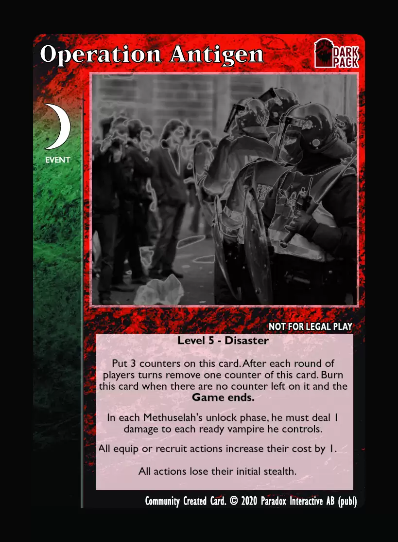 Operation Antigen - Custom Card - Black Chantry Productions | VTES ...
