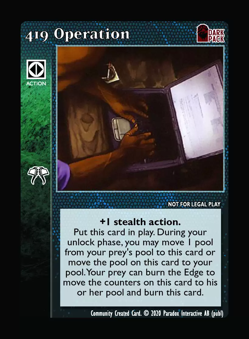 419 Operation - Custom Card - Black Chantry Productions | VTES ...