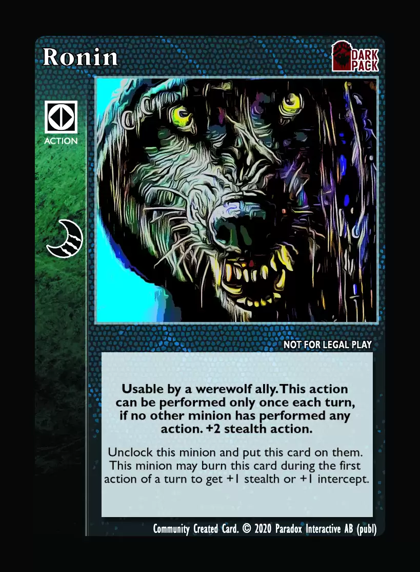 Ronin - Custom Card - Black Chantry Productions | VTES Community Cards ...