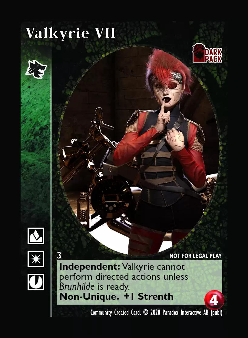 Valkyrie Vii - Custom Card - Black Chantry Productions | VTES Community ...