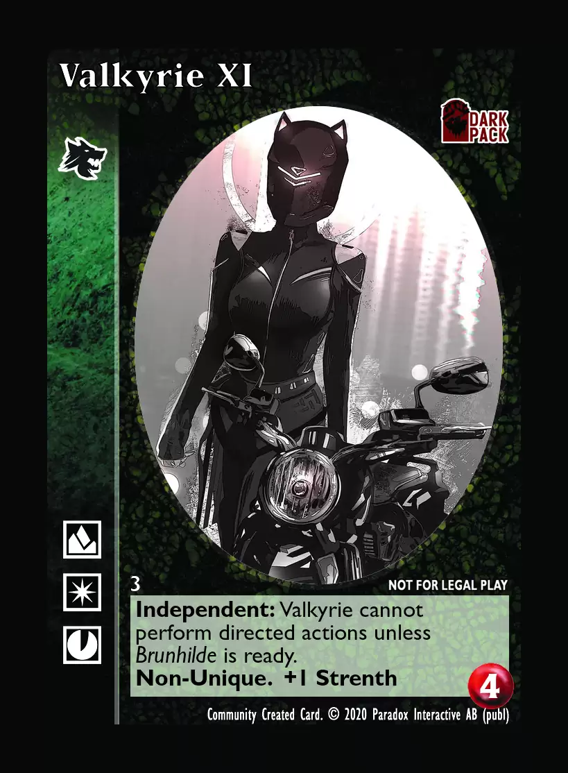 Valkyrie Xi - Custom Card - Black Chantry Productions | VTES Community ...