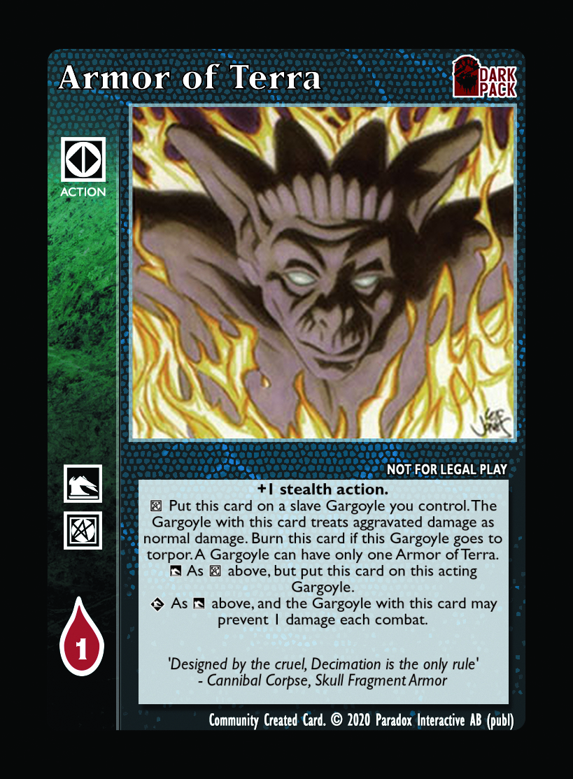 Armor Of Terra - Custom Card - Black Chantry Productions | VTES ...