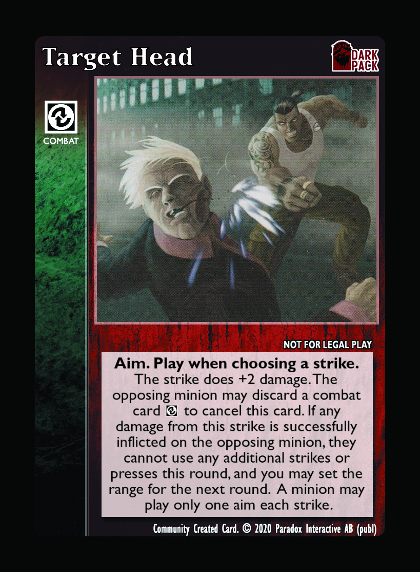 Target Head - Custom Card - Black Chantry Productions | VTES Community ...
