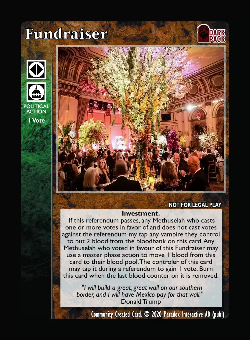 Fundraiser - Custom Card - Black Chantry Productions | VTES Community ...