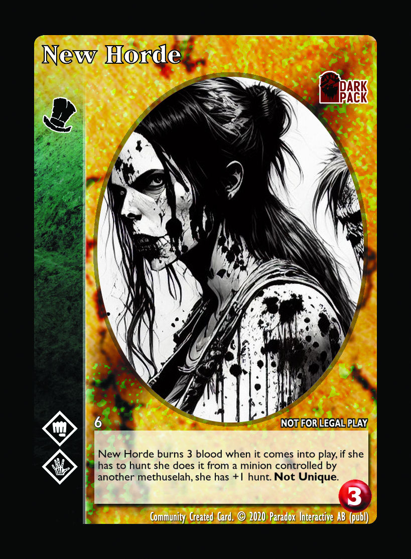 New Horde - Custom Card - Black Chantry Productions | VTES Community ...