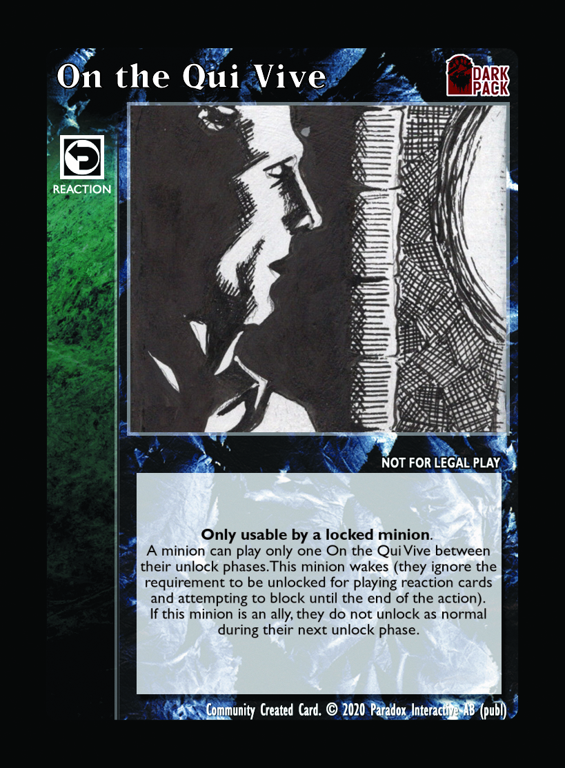 On The Qui Vive - Custom Card - Black Chantry Productions | VTES ...