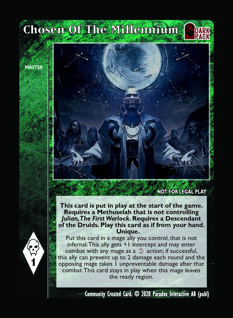 Chosen Of The Millennium - Custom Card - Black Chantry Productions ...