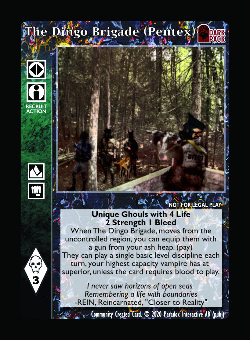 The Dingo Brigade (pentex) - Custom Card - Black Chantry Productions ...