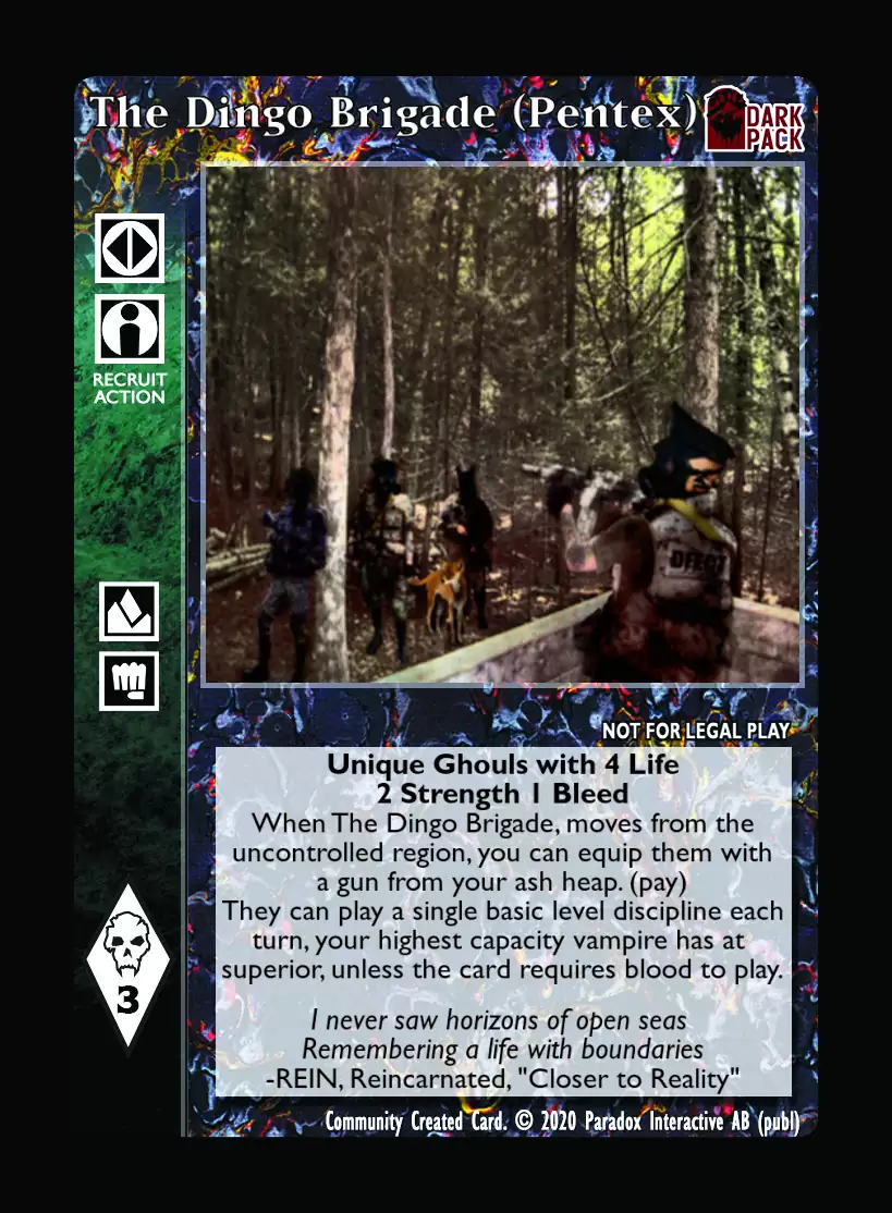 The Dingo Brigade (pentex) - Custom Card - Black Chantry Productions ...