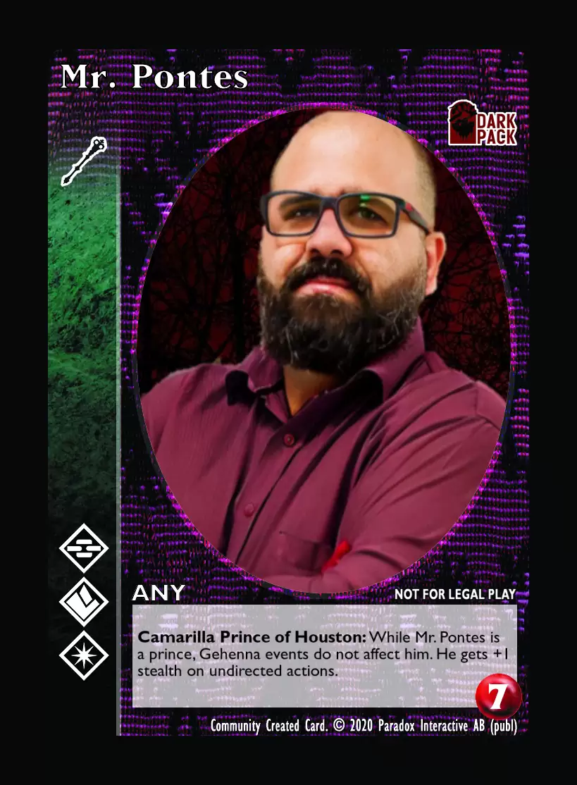 Mr. Pontes - Custom Card - Black Chantry Productions | VTES Community ...