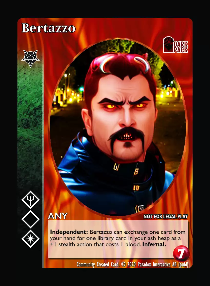 Bertazzo - Custom Card - Black Chantry Productions | VTES Community ...