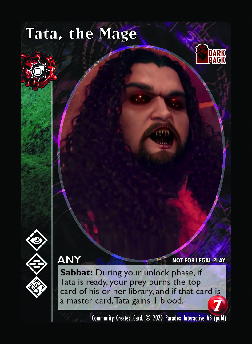 Tata, The Mage - Custom Card - Black Chantry Productions | VTES ...