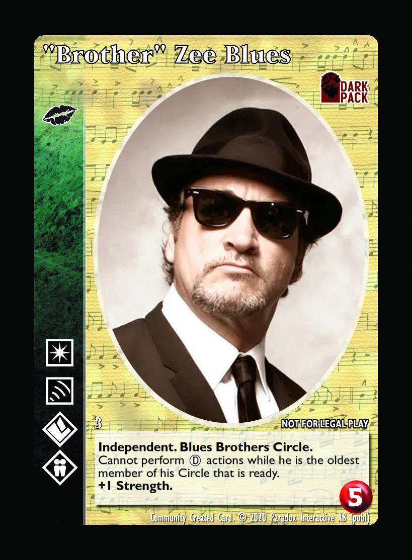 "brother" Zee Blues - Custom Card - Black Chantry Productions | VTES ...