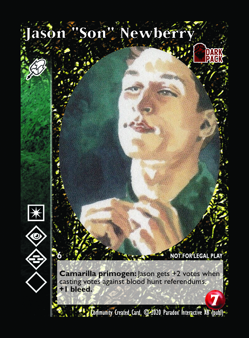 Jason "son" Newberry - Custom Card - Black Chantry Productions | VTES ...