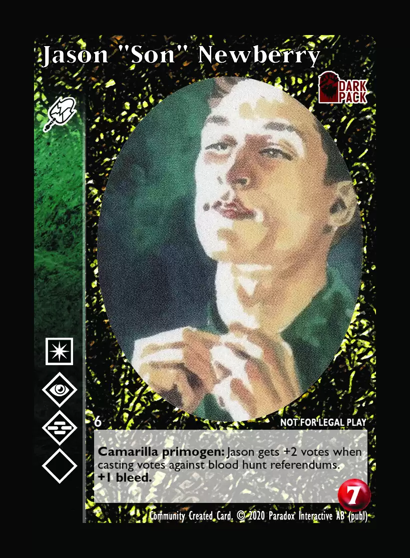 Jason "son" Newberry - Custom Card - Black Chantry Productions | VTES ...